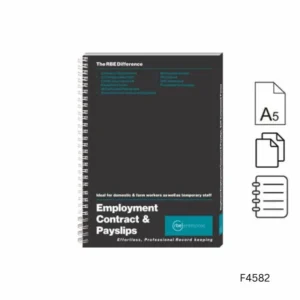 RBE A5 Duplicate Employment Contract & 48 Payslip Book
