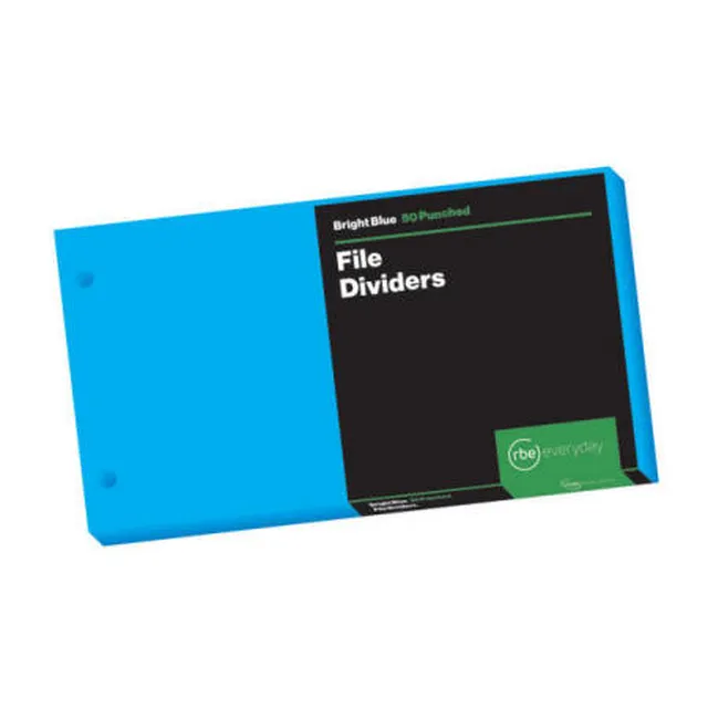 RBE DL Board Dividers 160gsm Pack 50 - Bright Blue