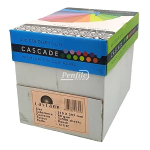 Cascade A4 Colour Paper 80gsm Ream 500 Sheets - Pastel Peach