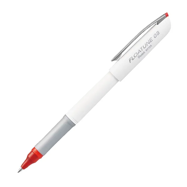 Pentel BY108 Floatune Advance Roller Ball Pen 0.8mm - Red