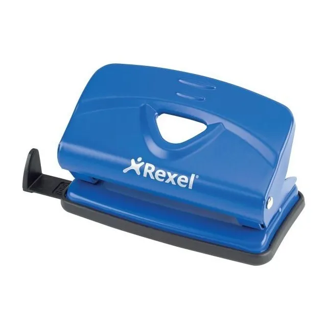 Rexel V210 Value 2 Hole Metal Punch 10 Sheet - Blue