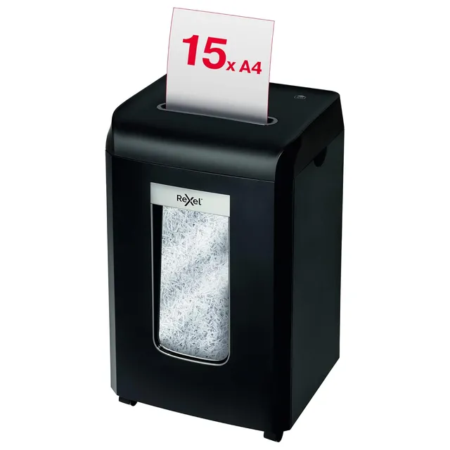 Rexel ProMax QS RSX1538 Cross Cut P4 Paper Shredder - 15 Sheet