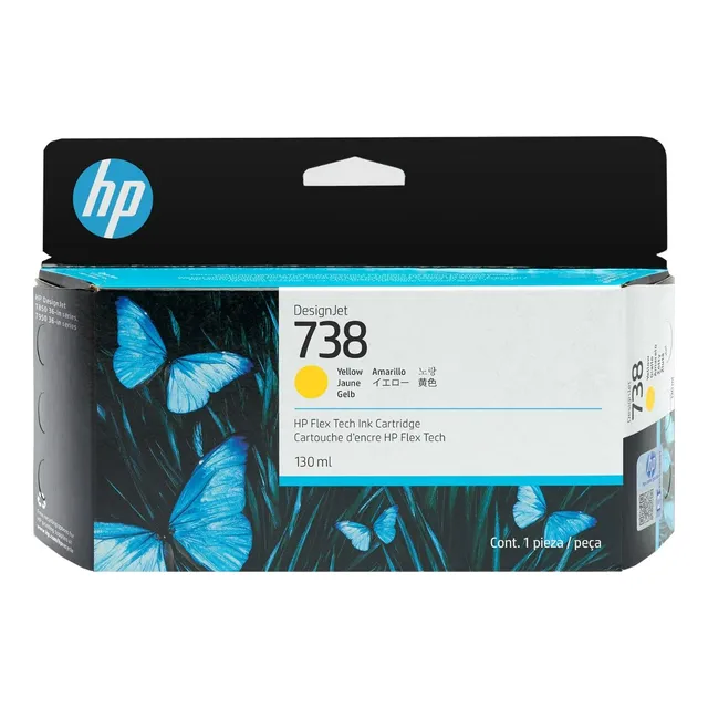 HP 738 Ink Cartridge 130ml - Yellow