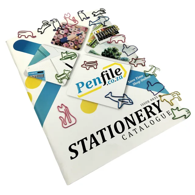 Treeline Shaped Colour Paper Clips Assorted - Pack 20