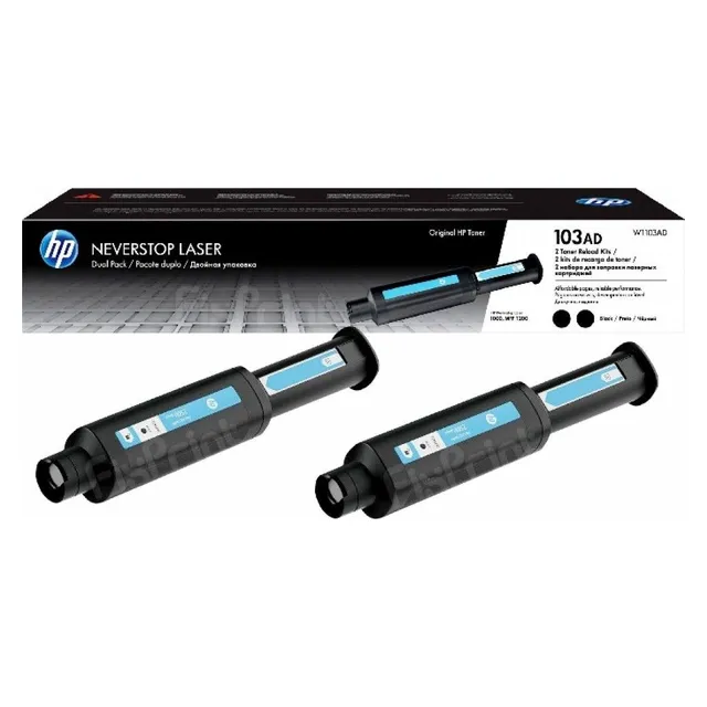 HP 103AD Toner Cartridge Dual Pack - Black