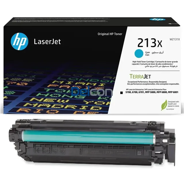 HP 213X Toner Cartridge - Cyan