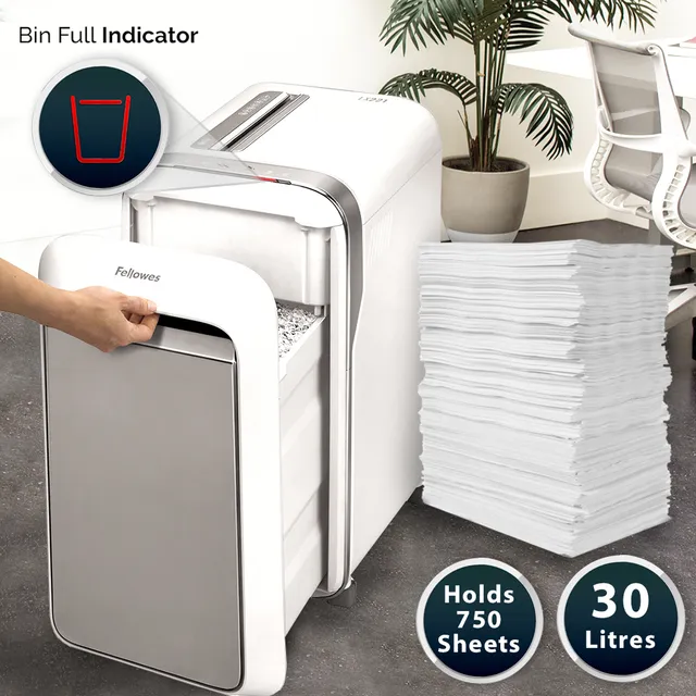 Fellowes Powershred LX221 Micro Cut P5 Paper Shredder White - 20 Sheet